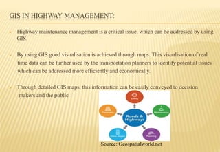 Geographical information system in transportation planning | PPTX