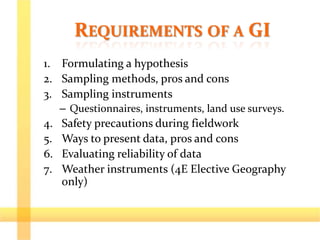 Geographical Inquiry | PPTX