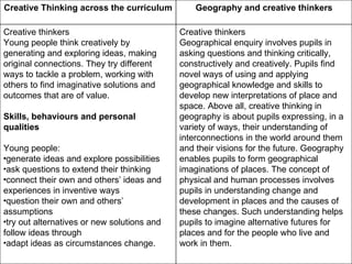 Geographical Investigation And Creativity | PPT