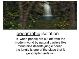 Geographically isolated people | PPT