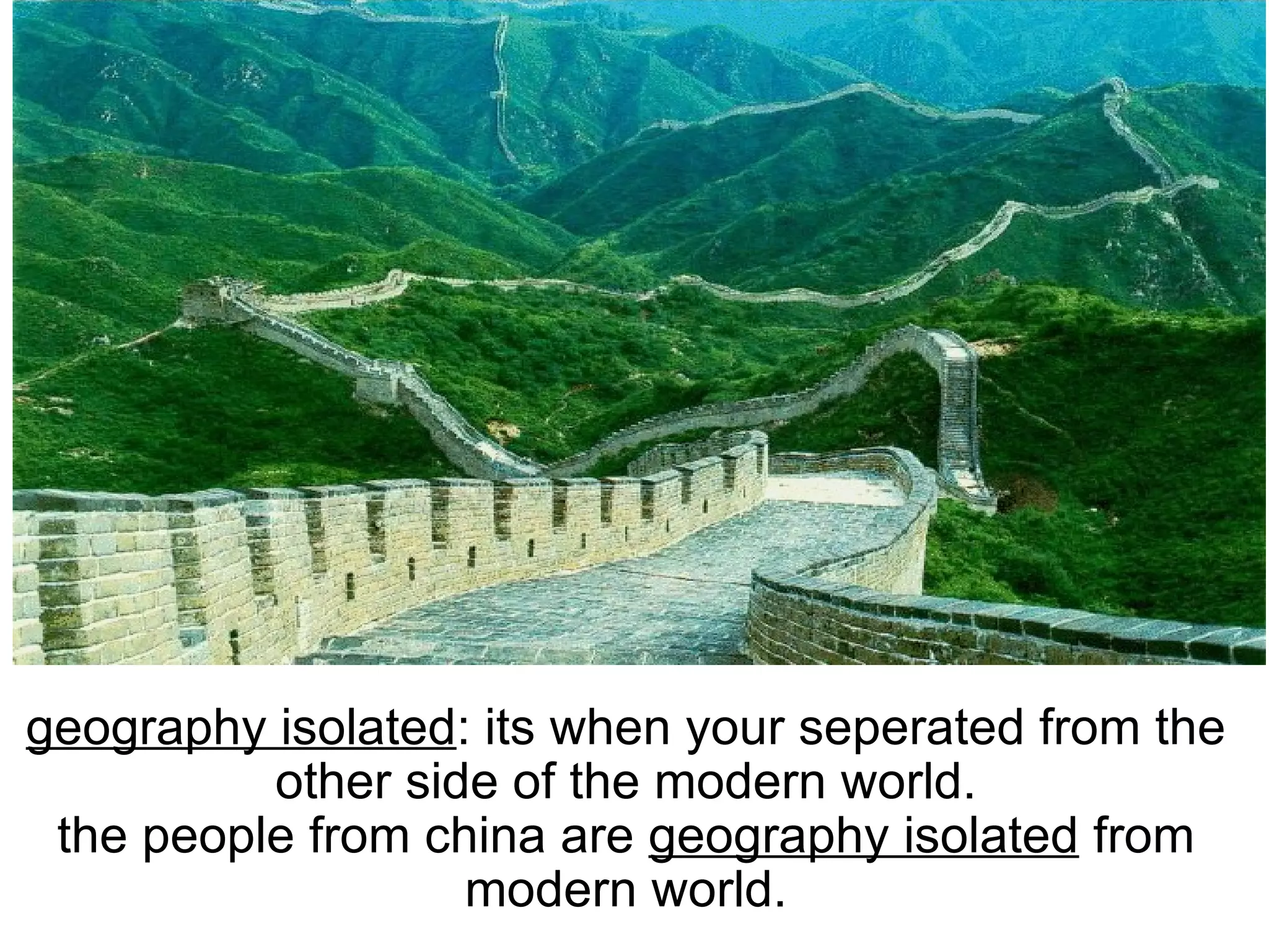 Geographically isolated peoples | PPT