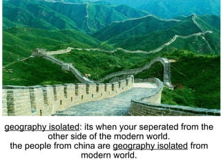 Geographically isolated peoples | PPT