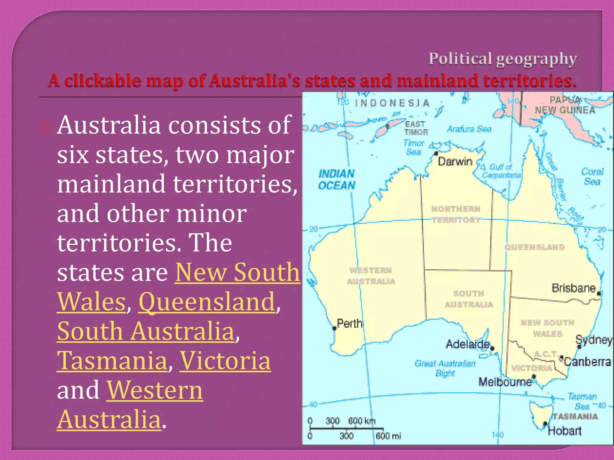 Geographical position of australia and its population | PPTX