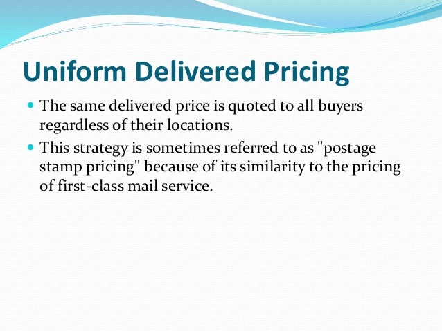 Geographical pricing strategy