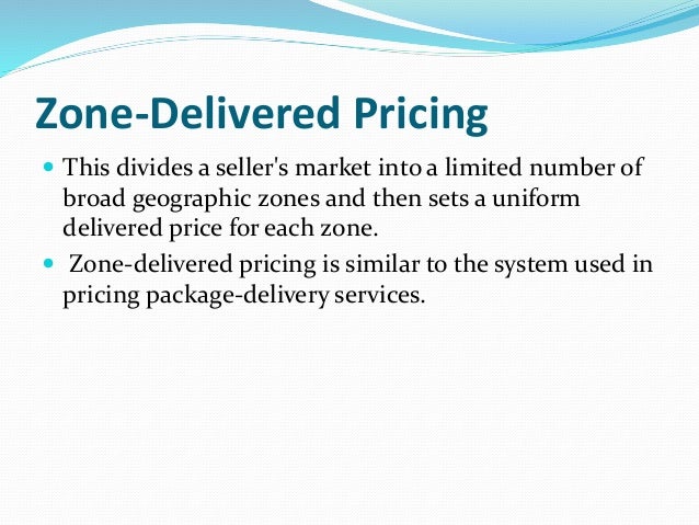 Geographical pricing strategy