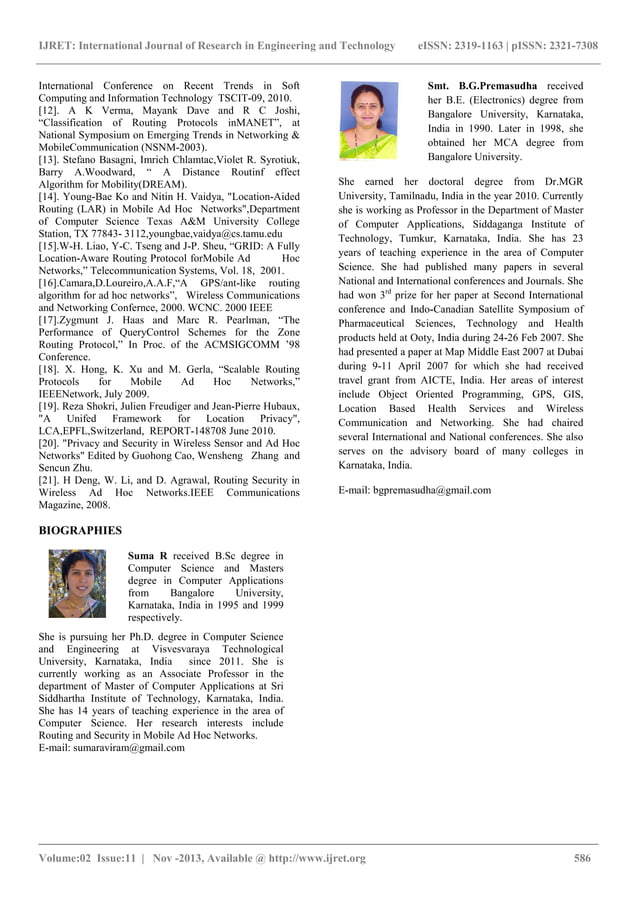 Geographical Routing Protocols For Mobile Ad Hoc Pdf Computer