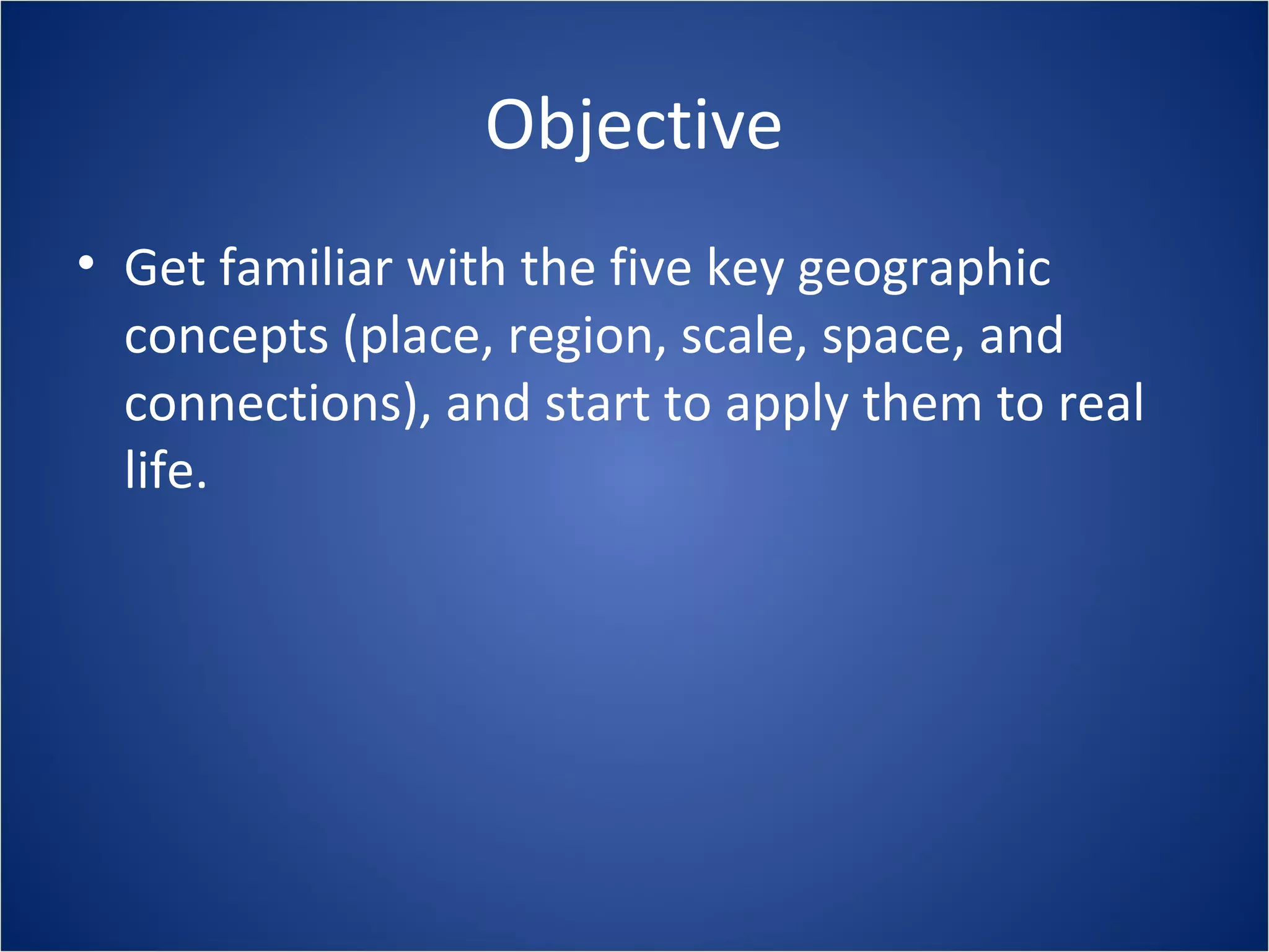 Geographic Concepts | PPT