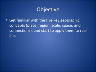 Geographic Concepts | PPT