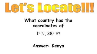 Geographic Coordinates System (Grade 7) | PPT