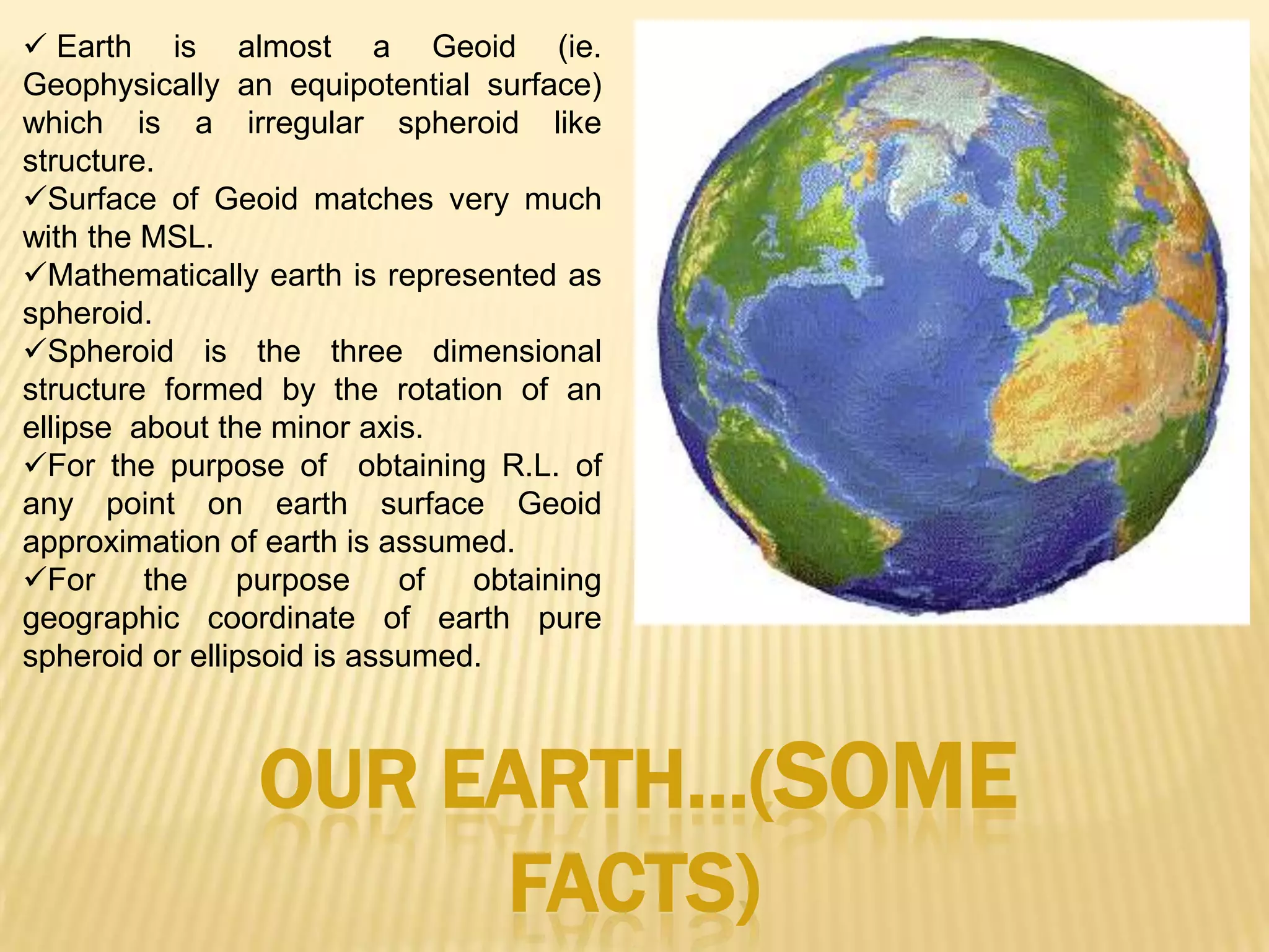 Geographic Coordinate System And Map Projection Pptx Geography Science