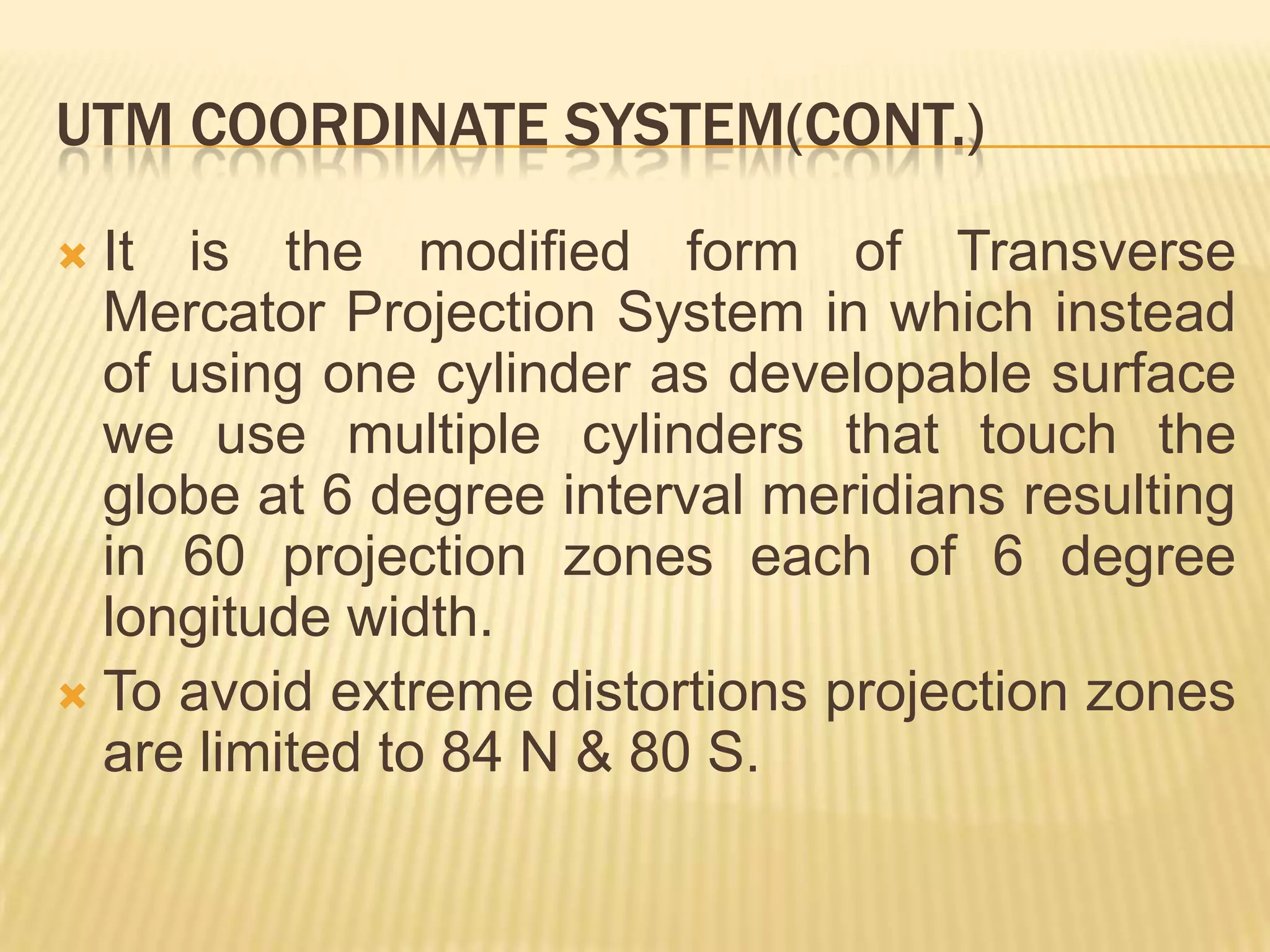 Geographic Coordinate System And Map Projection Pptx Geography Science