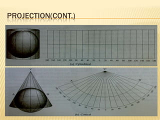 Geographic coordinate system & map projection | PPTX