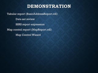 Working with and Presenting Geographic Data in SQL | PDF