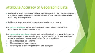 Geographic data quality | PPTX