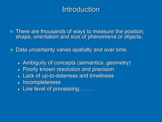 Geographic data uncertainty | PPT
