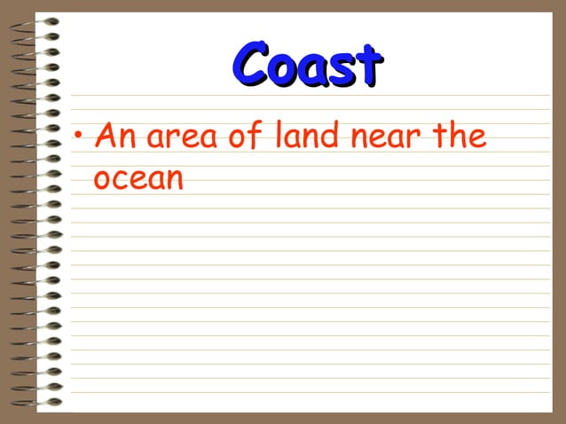 Geographic Dictionary, Geographic terms.ppt