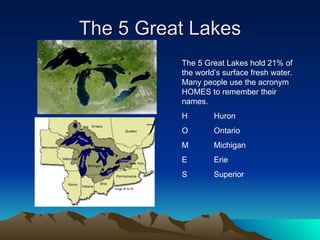 Geographic features of the us | PPT