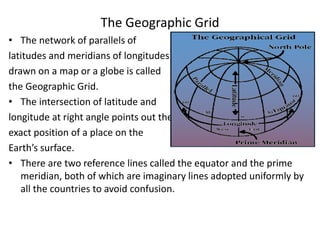 Geographic grid latitudes and longitudes made by Ravi Bharti | PPTX