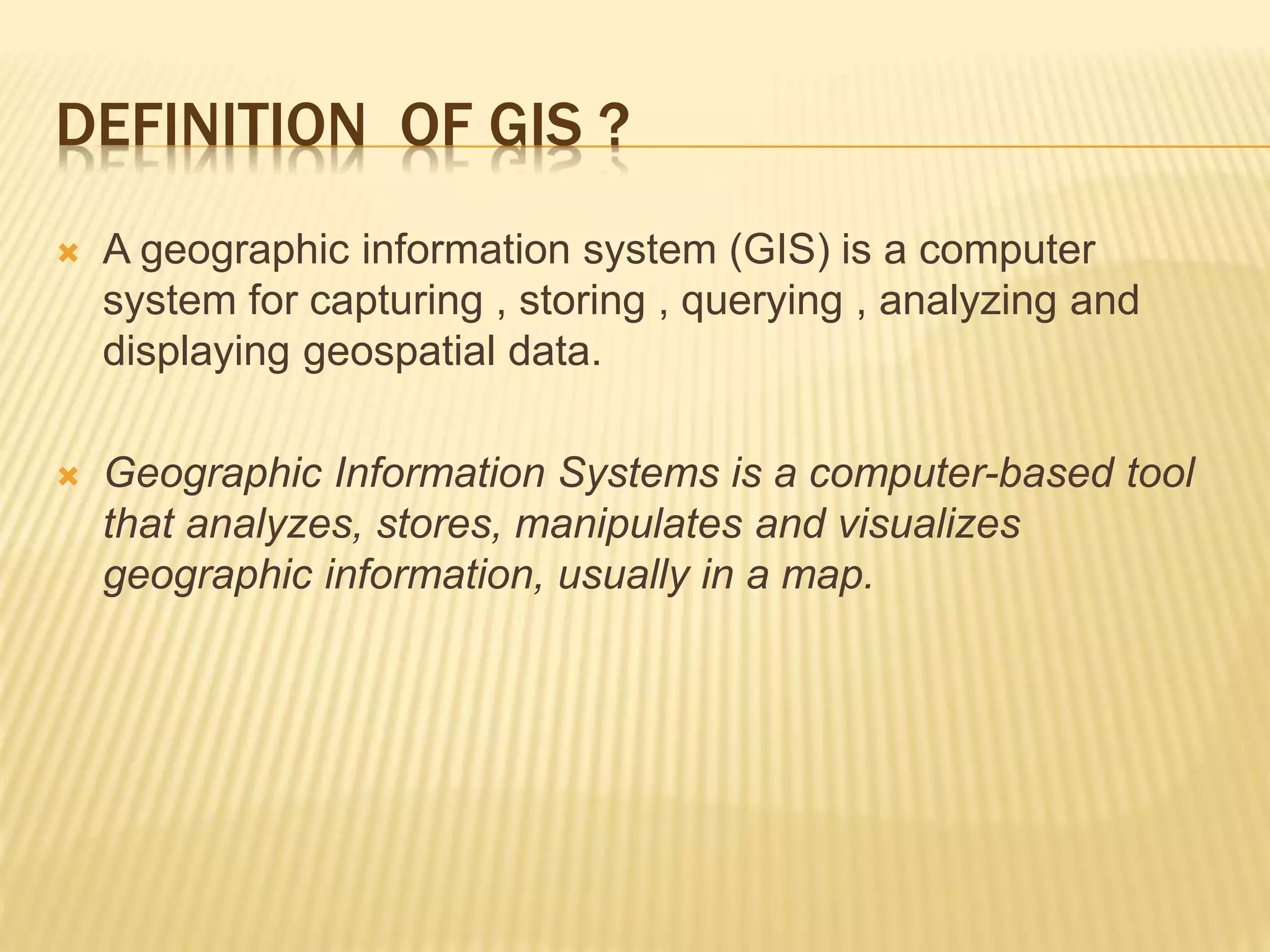 Geographic information system | PPTX