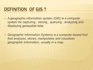 Geographic information system | PPTX
