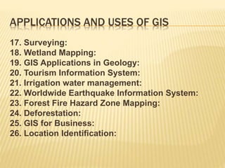 Geographic information system | PPTX