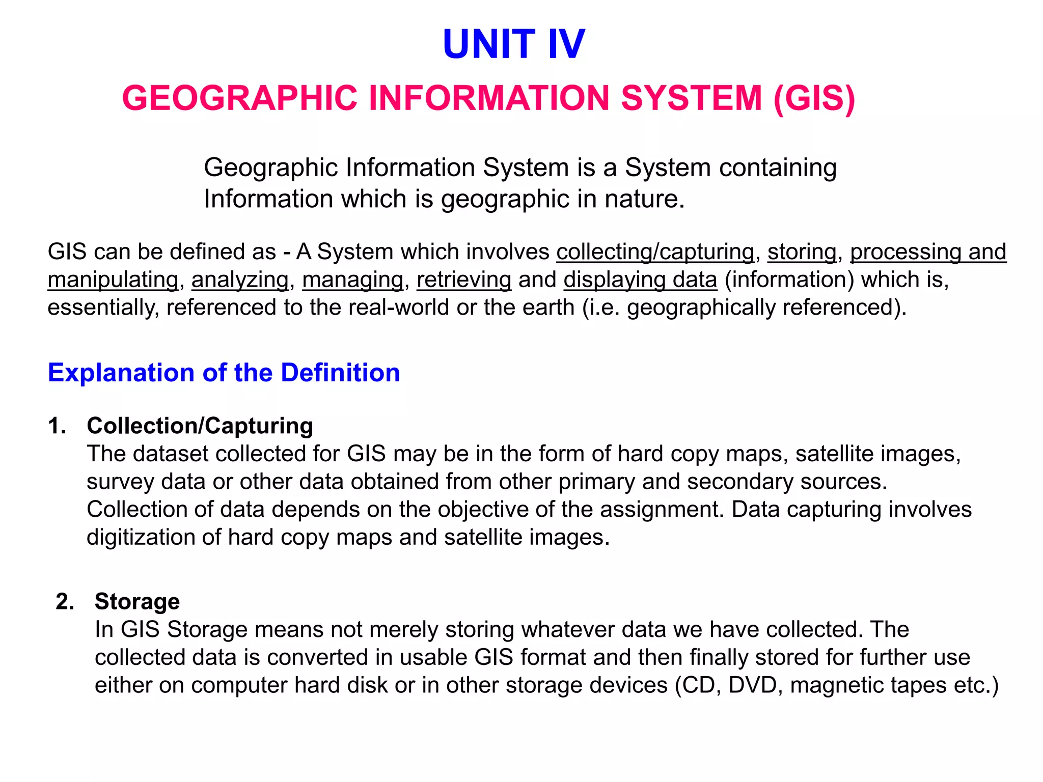 Geographic information system (gis) | PPTX