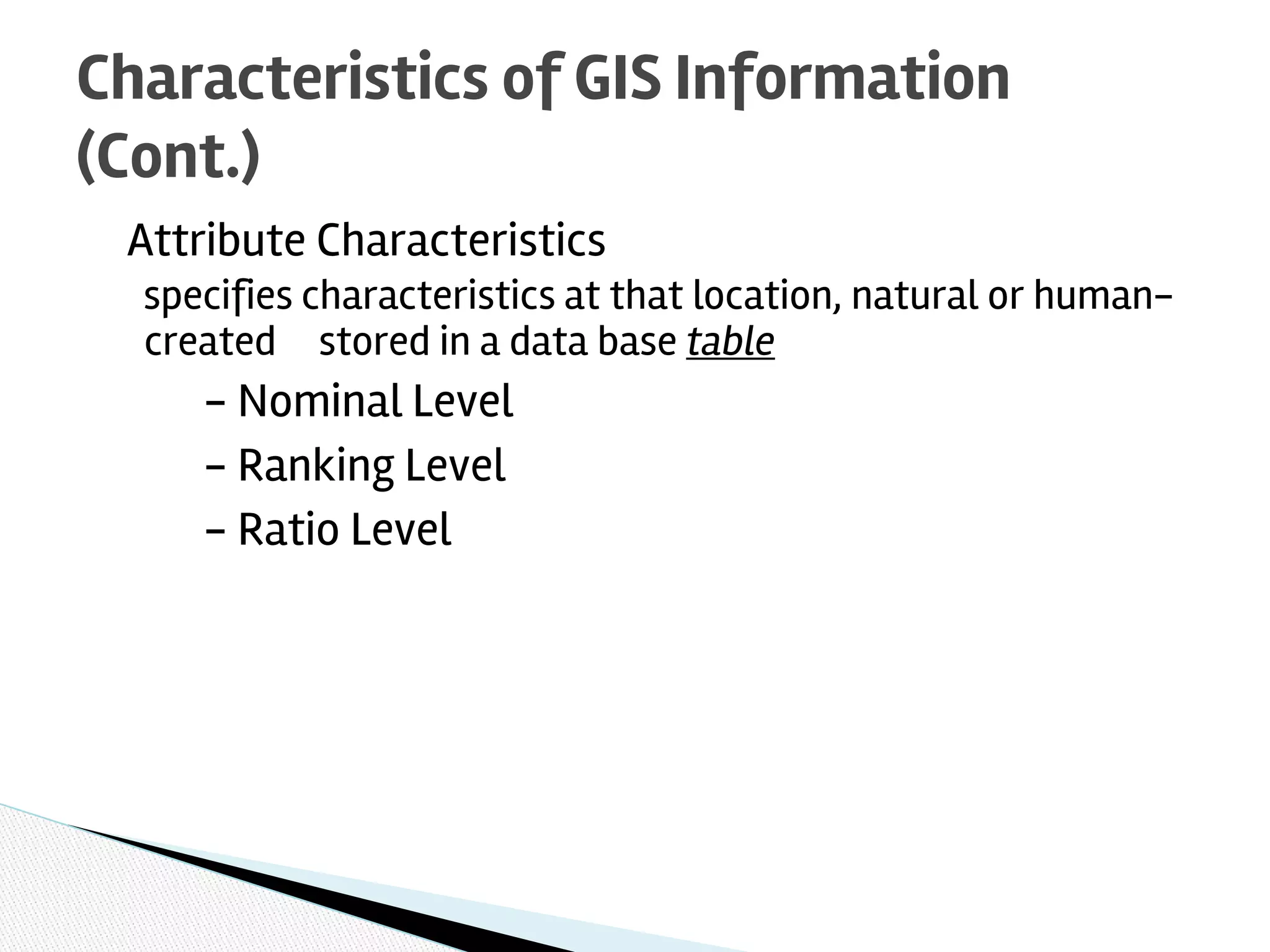 Geographic information system(gis) | PPTX
