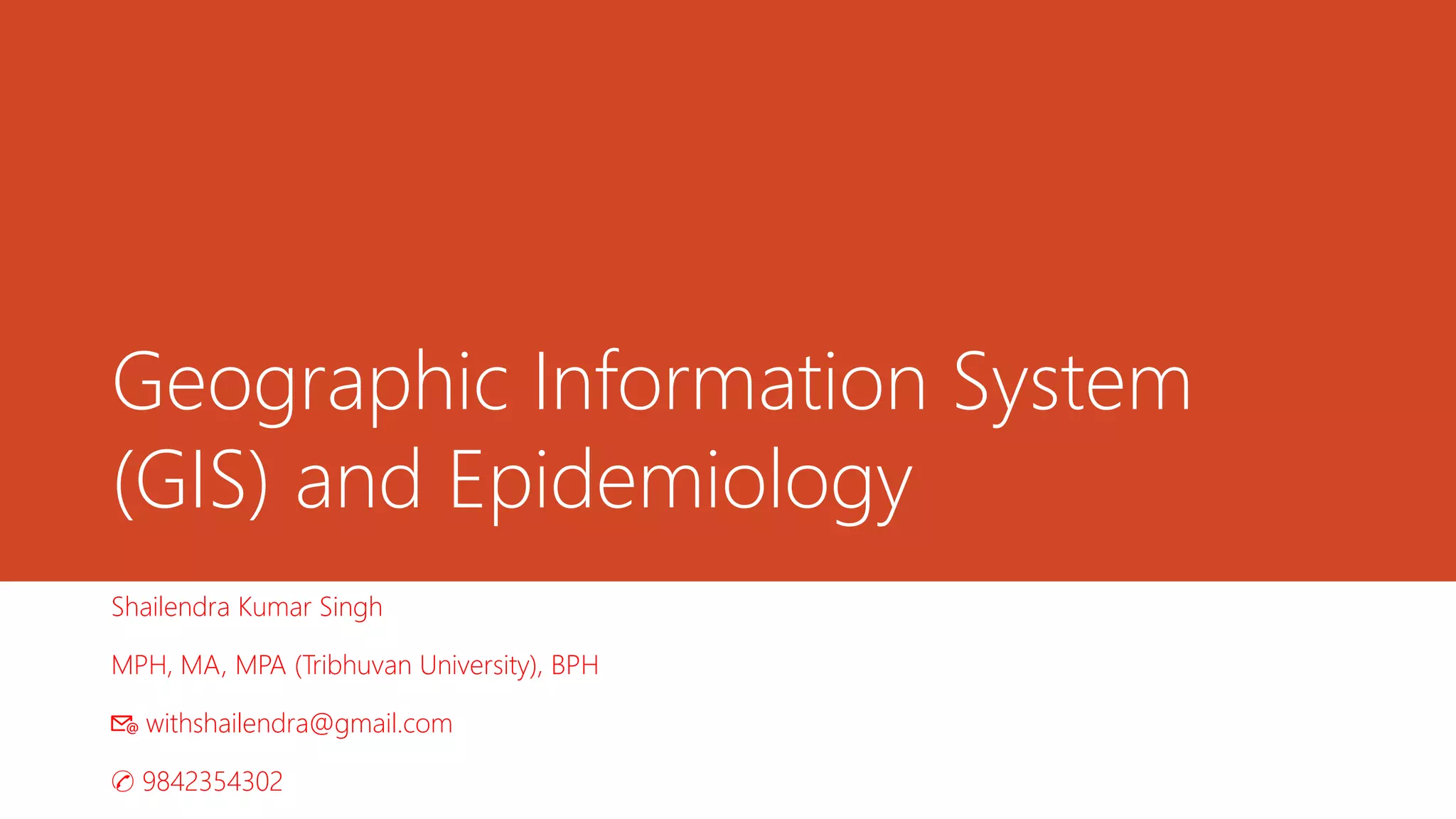 Geographic information system (gis) | PPTX