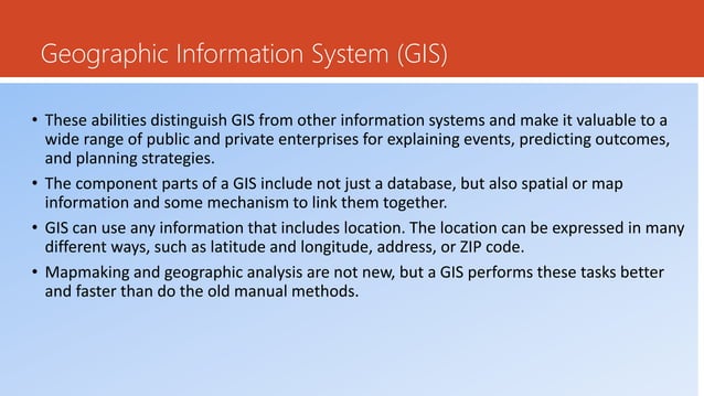 Geographic information system (gis) | PPT