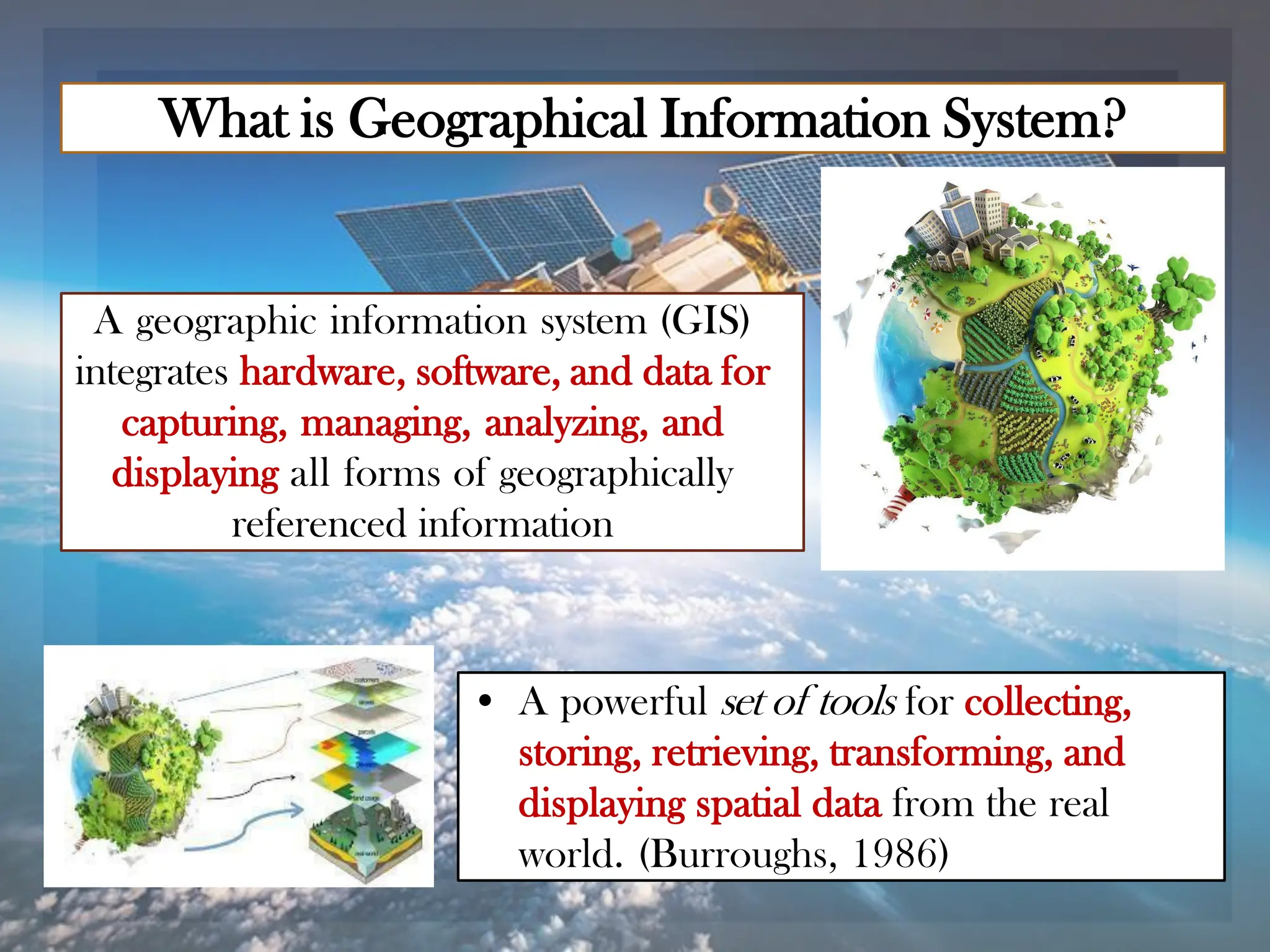 Geographic Information System (GIS) and Its Application in Precision ...
