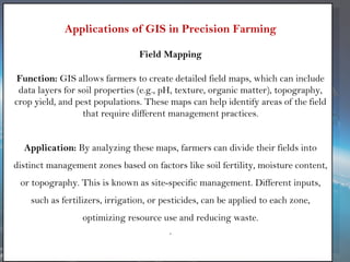 Geographic Information System (GIS) and Its Application in Precision ...