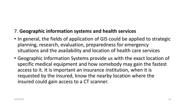 Geographic information system in public health | PPTX | Infectious ...