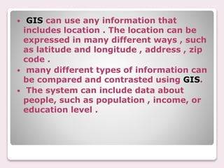 geographic information PowerPoint presentation | PPT