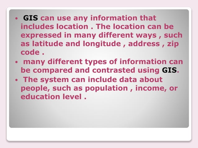 geographic information PowerPoint presentation | PPT
