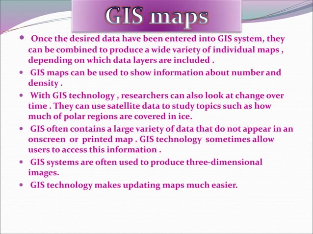 geographic information PowerPoint presentation | PPT