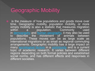 Geographic mobility | PPTX