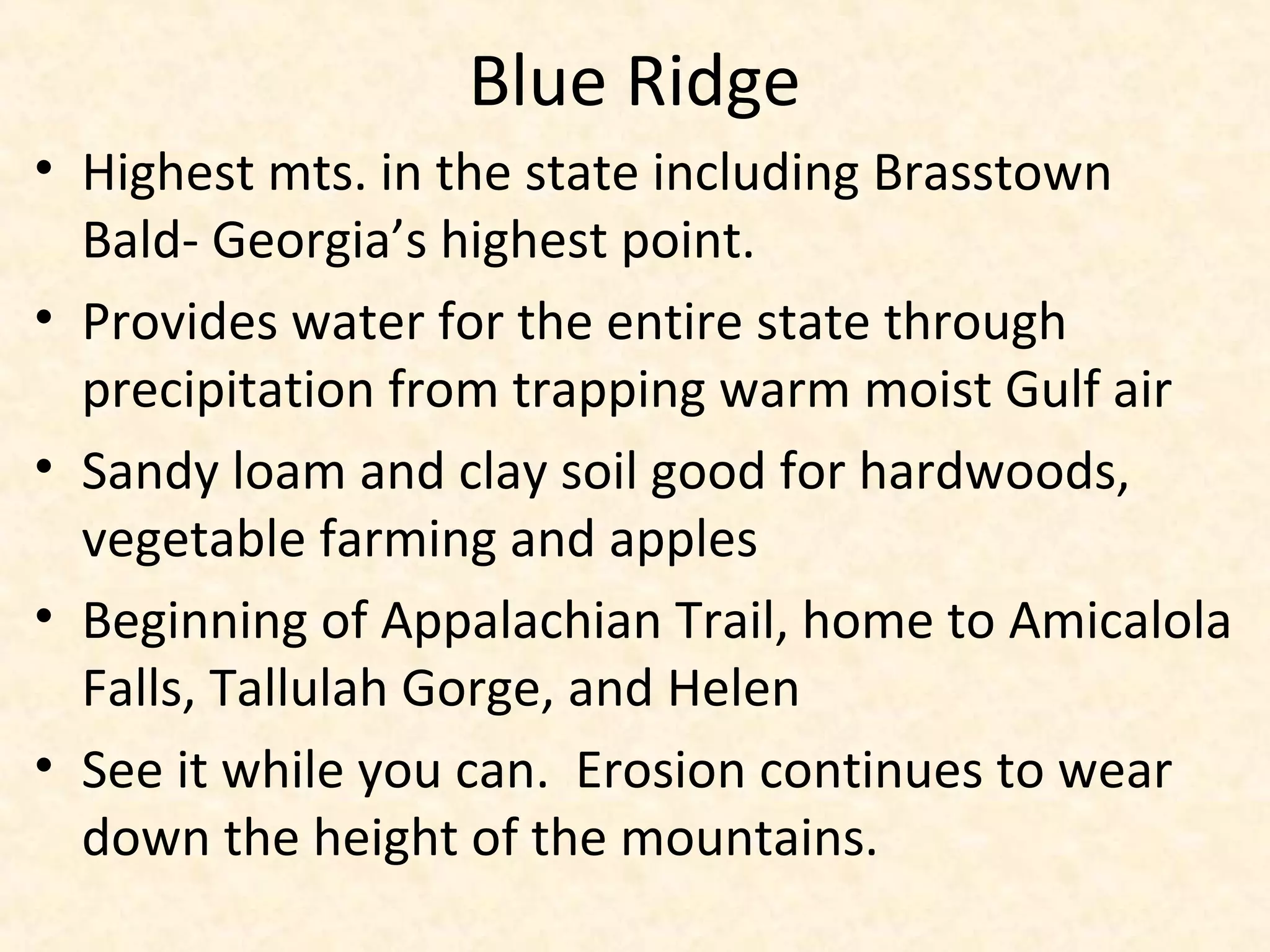 Geographic Regions of Georgia | PPT