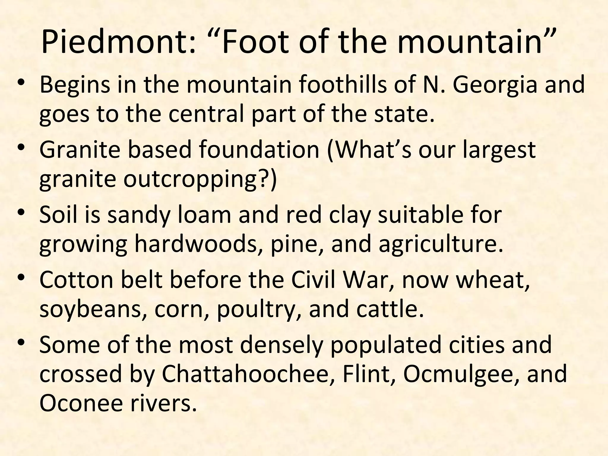 Geographic Regions of Georgia | PPT