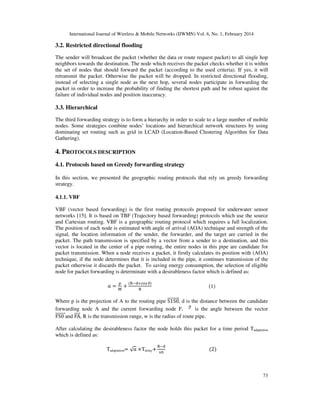 Geographic routing protocols for underwater wireless sensor networks a survey | PDF