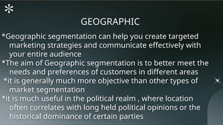 Geographic segmentation in Travel and Tourism | PPT
