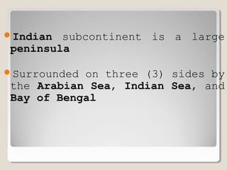 Geographic setting of india | PPT