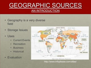 Geographic Sources Dillman And O Malley | PPTX