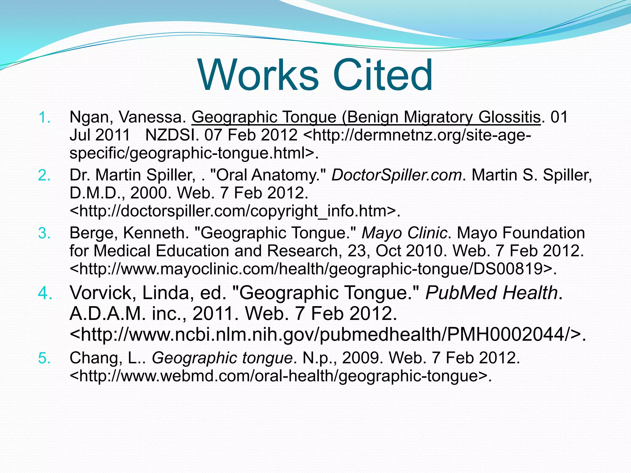 Geographic tongue disease powerpoint | PPTX