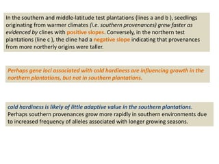 Geographic variation in forest trees | PPTX | Genetics | Science