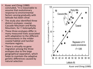 Geographic variation in forest trees | PPTX