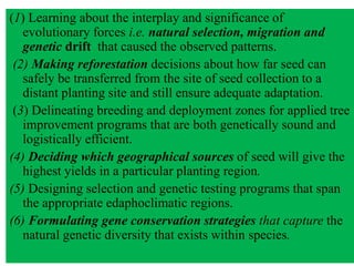Geographic variation in forest trees | PPTX