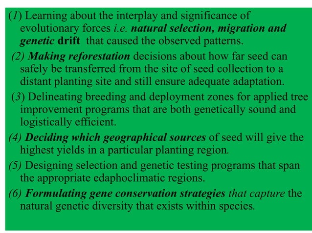 Geographic variation in forest trees | PPTX | Genetics | Science