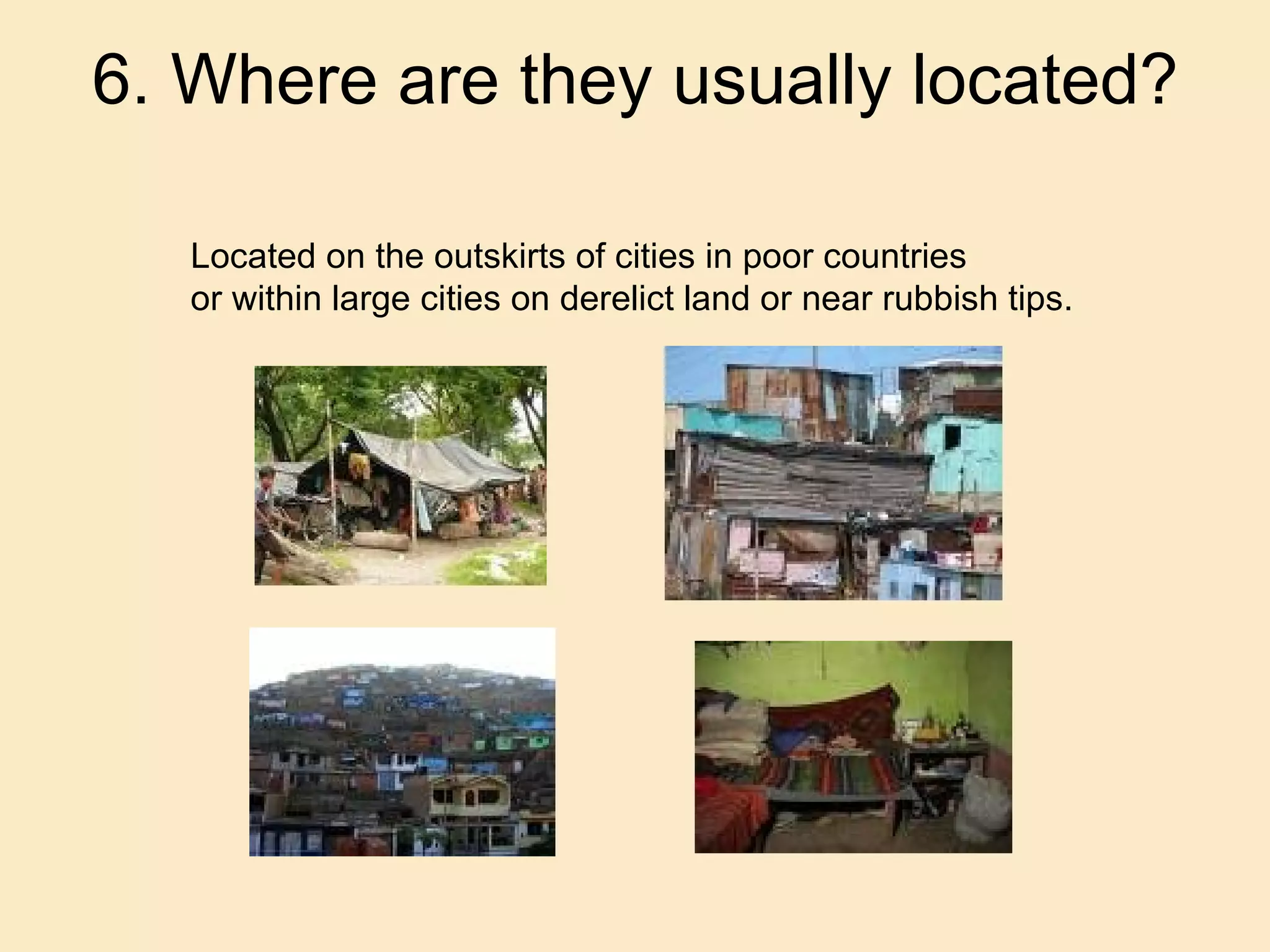 Geography on shanty towns | PPT