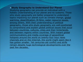 Geography | PPT | Geography | Science