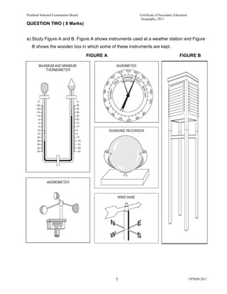 Geography 2012 PUNTLAND NATIONAL EXAMINATION BOARD (PNEB) | PDF